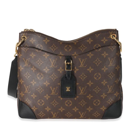 Louis Vuitton | Bags | Louis Vuitton Black Monogram Canvas Odeon Mm ...